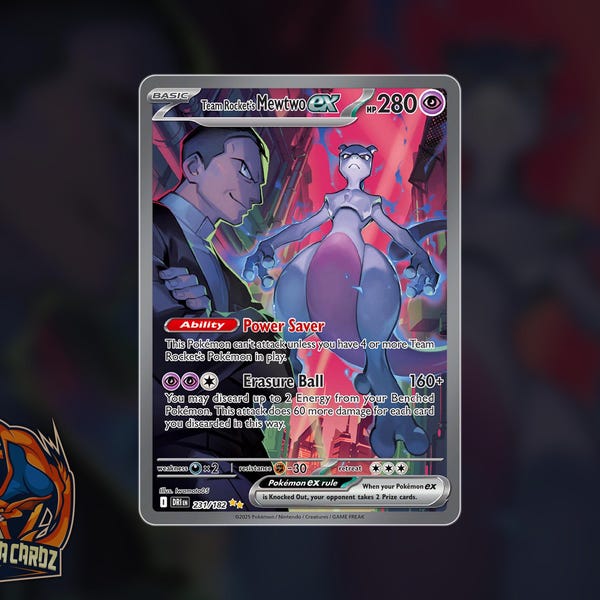 Giovanni Mewtwo Card - Etsy