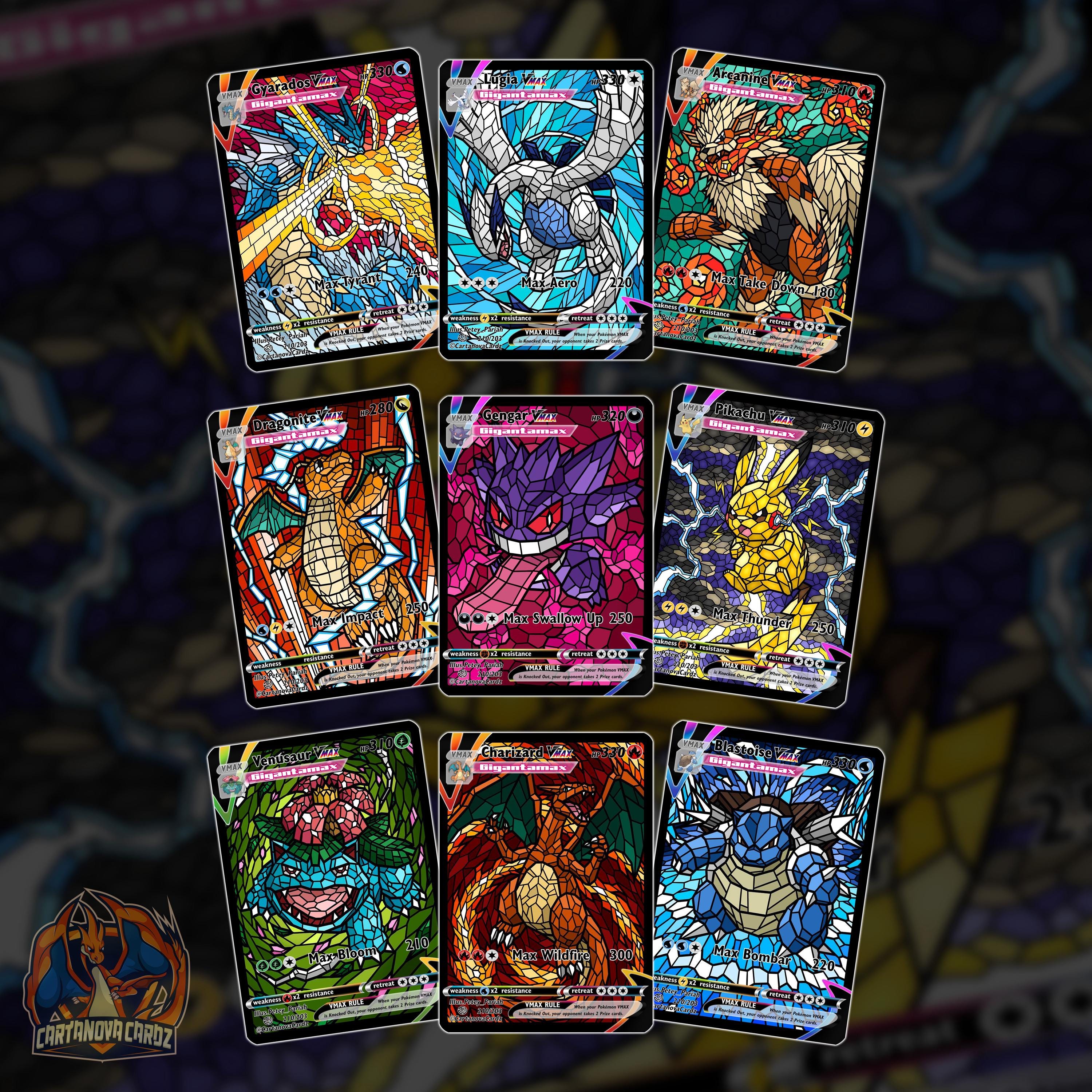 Master Set Mosaic Custom Pokemon Card Set X30 Cards or Eeveelution or ...