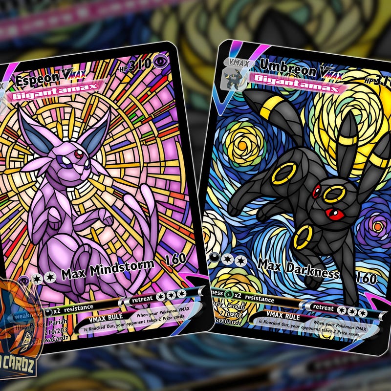 Espeon and Umbreon Binder - Etsy