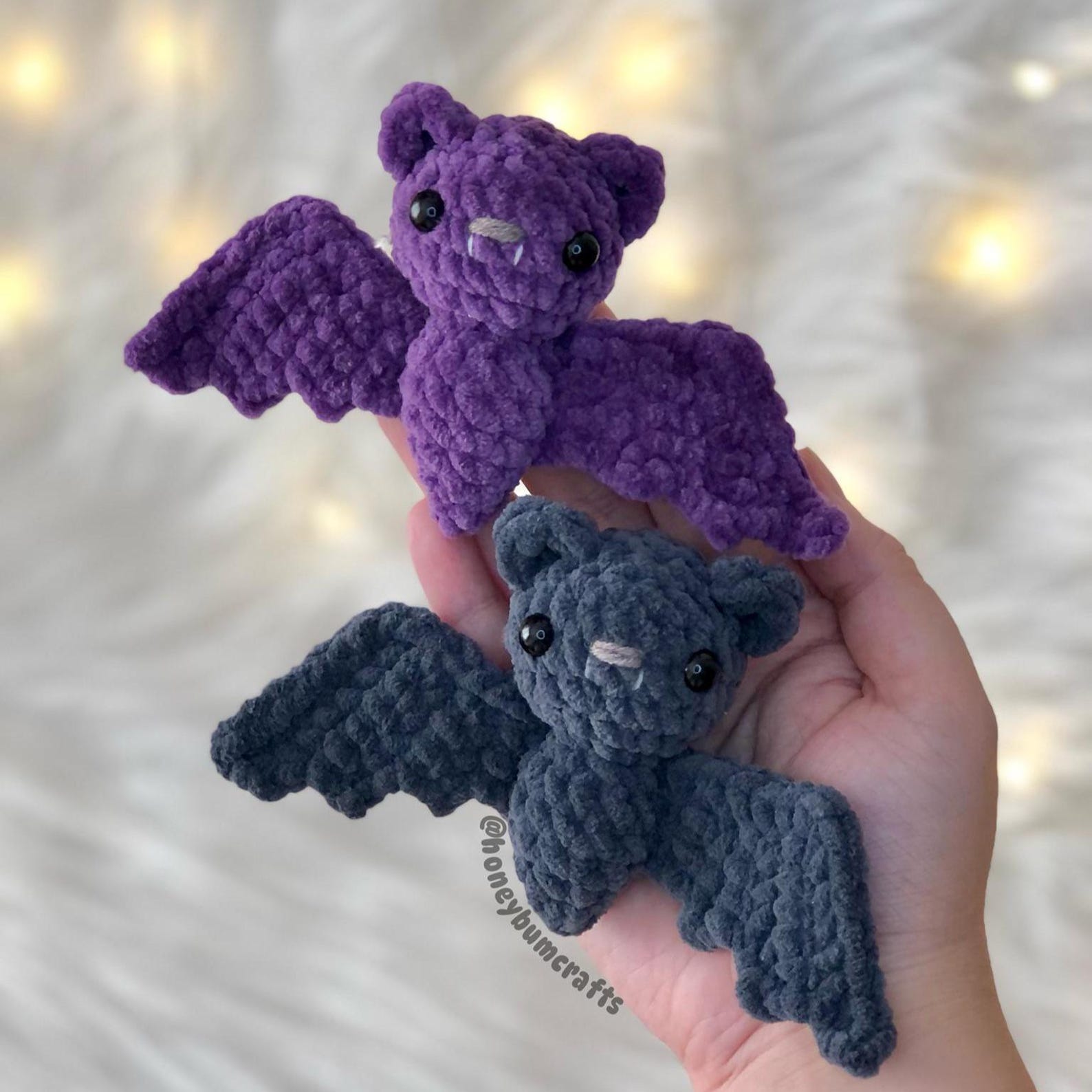 Mini Bat Crochet Pattern – Easy Halloween Amigurumi, Low Sew Plush (PDF ...