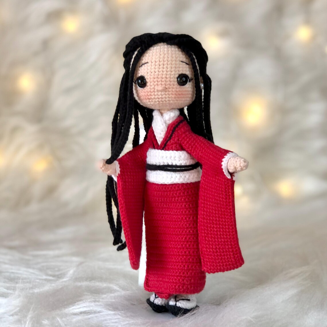 Crochet Aimi the Japanese Geisha Doll – Handmade Amigurumi Plush ...