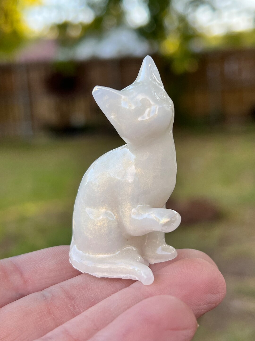 Resin Cat Figurine Small Cat Statue Animal Decor Statue - Etsy