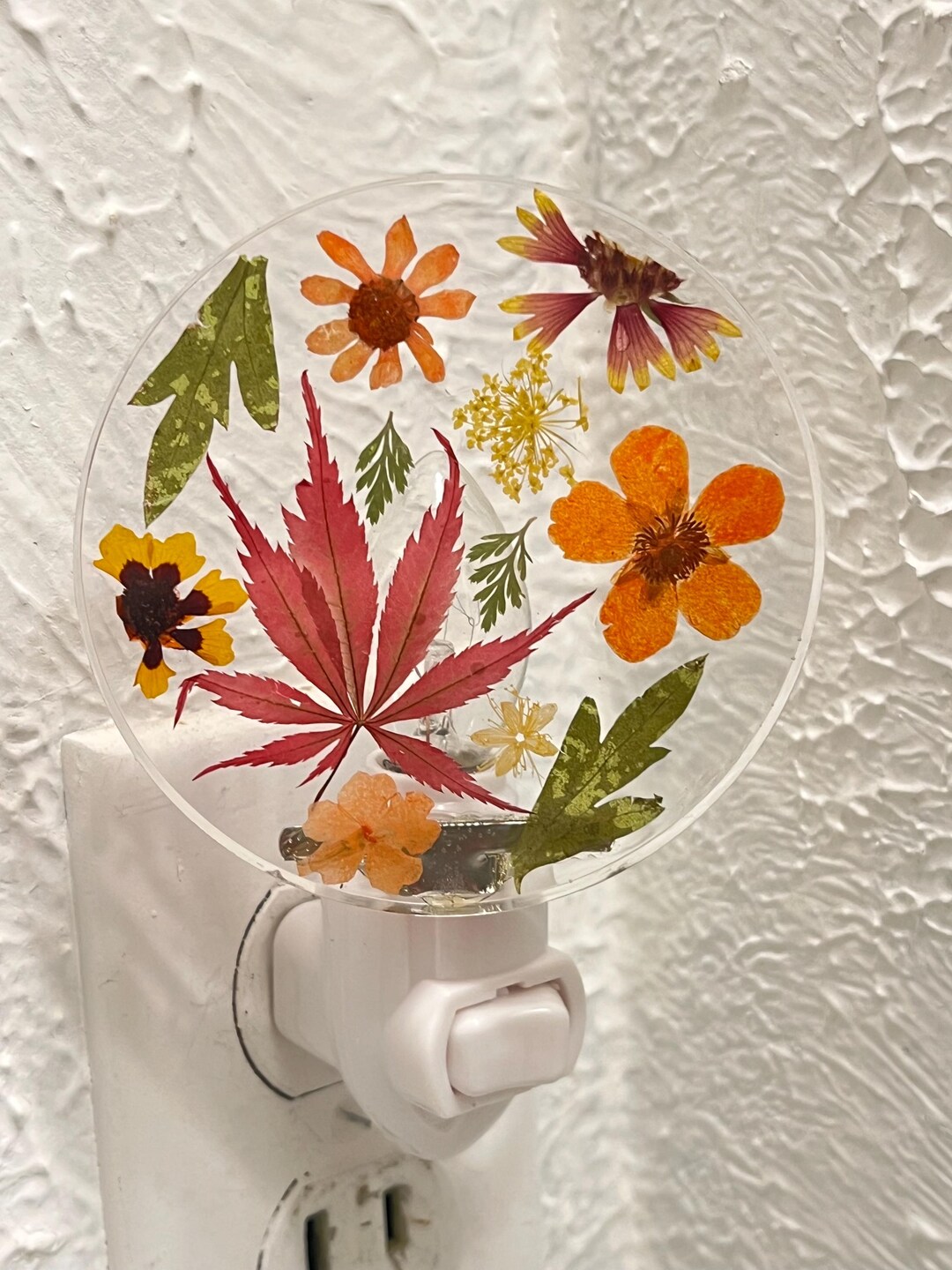 Flower Night Light | Flower Light | Desk Light | Altar Light | Floral ...