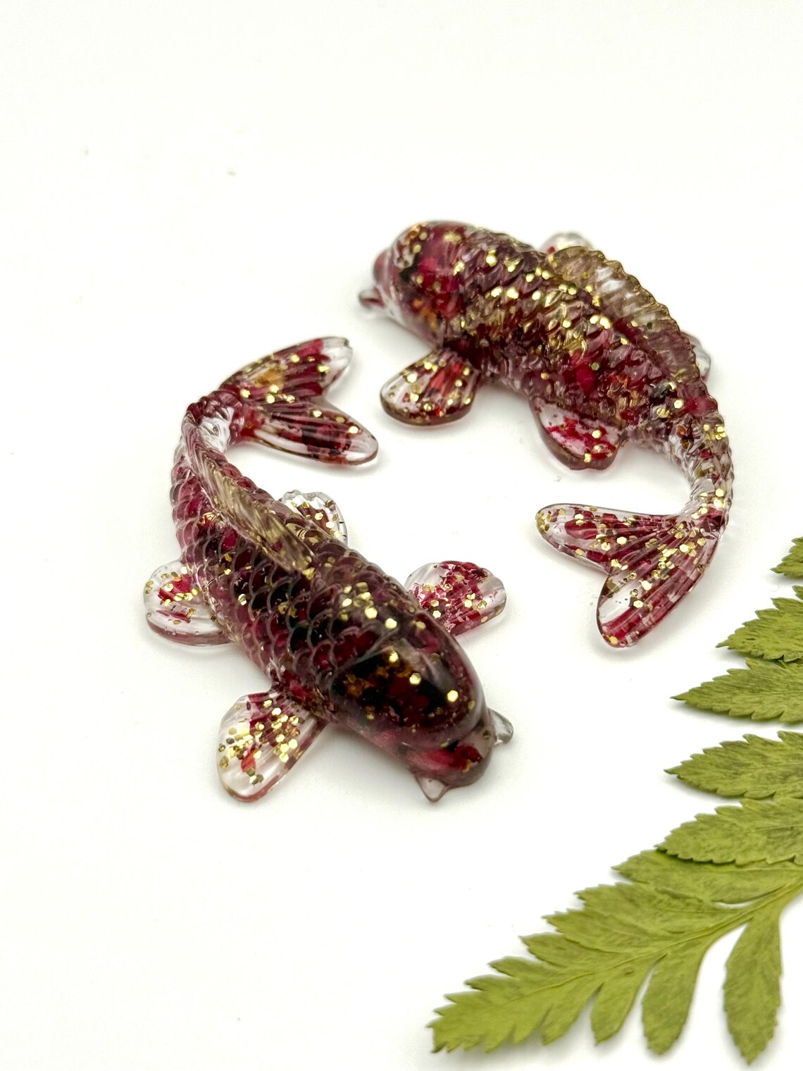 Fish Figurine | Floral Decor | Nature Terrarium | Fish Decor Statue ...