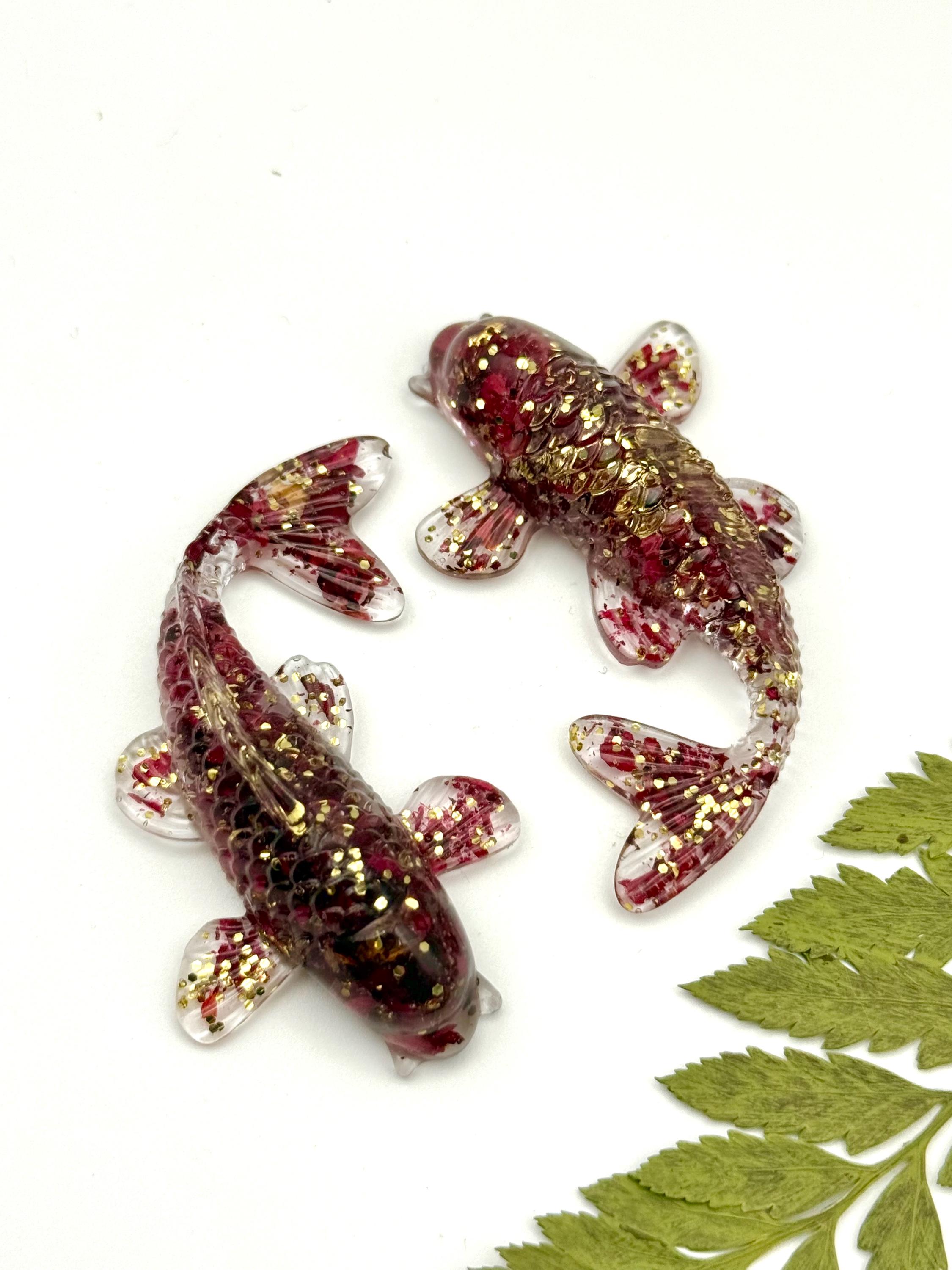 Fish Figurine | Floral Decor | Nature Terrarium | Fish Decor Statue ...