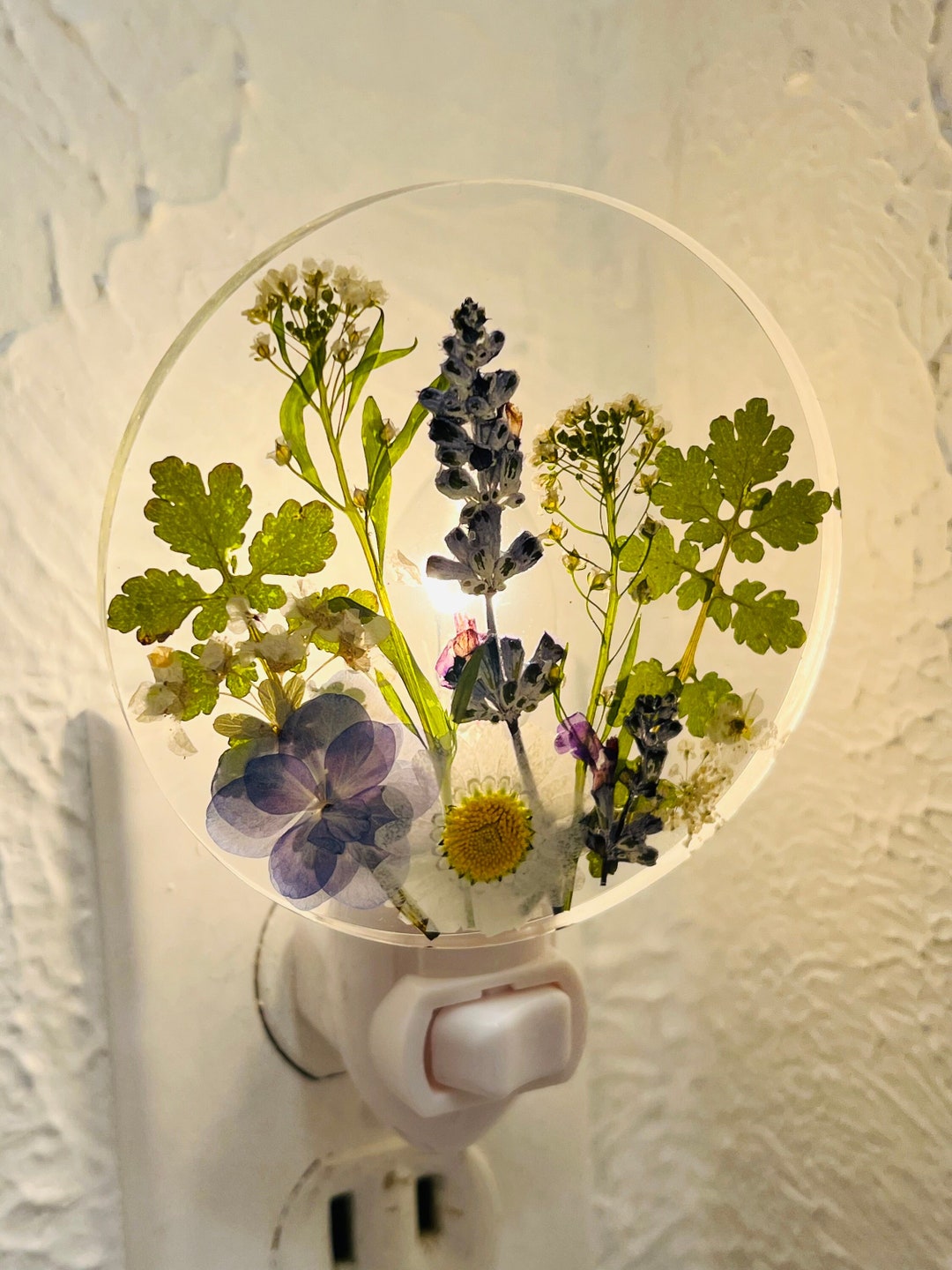Flower Night Light Flower Light Desk Light Altar Light Floral Lamp Plug ...