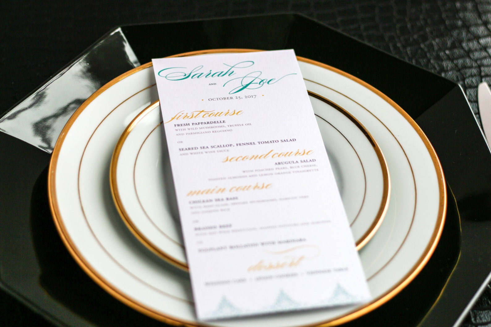 Dinner Reception Menu Mehndi Event Indian Wedding Bohemian | Etsy