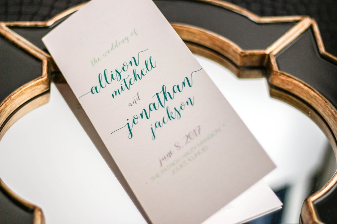 Special Event Booklet Program, Mitzvah Event Stationery, Whimsical ...