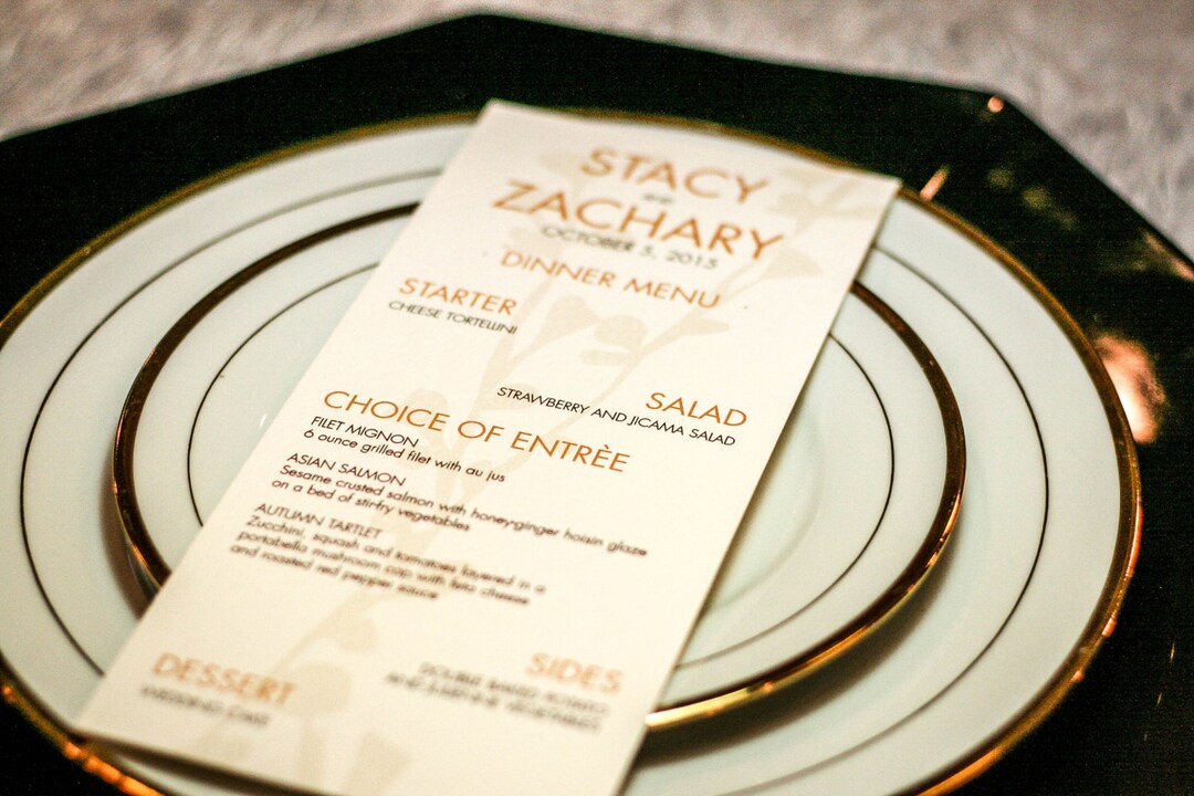 Rustic Wedding Menus, Modern Wedding Stationery, Country Wedding Menus ...