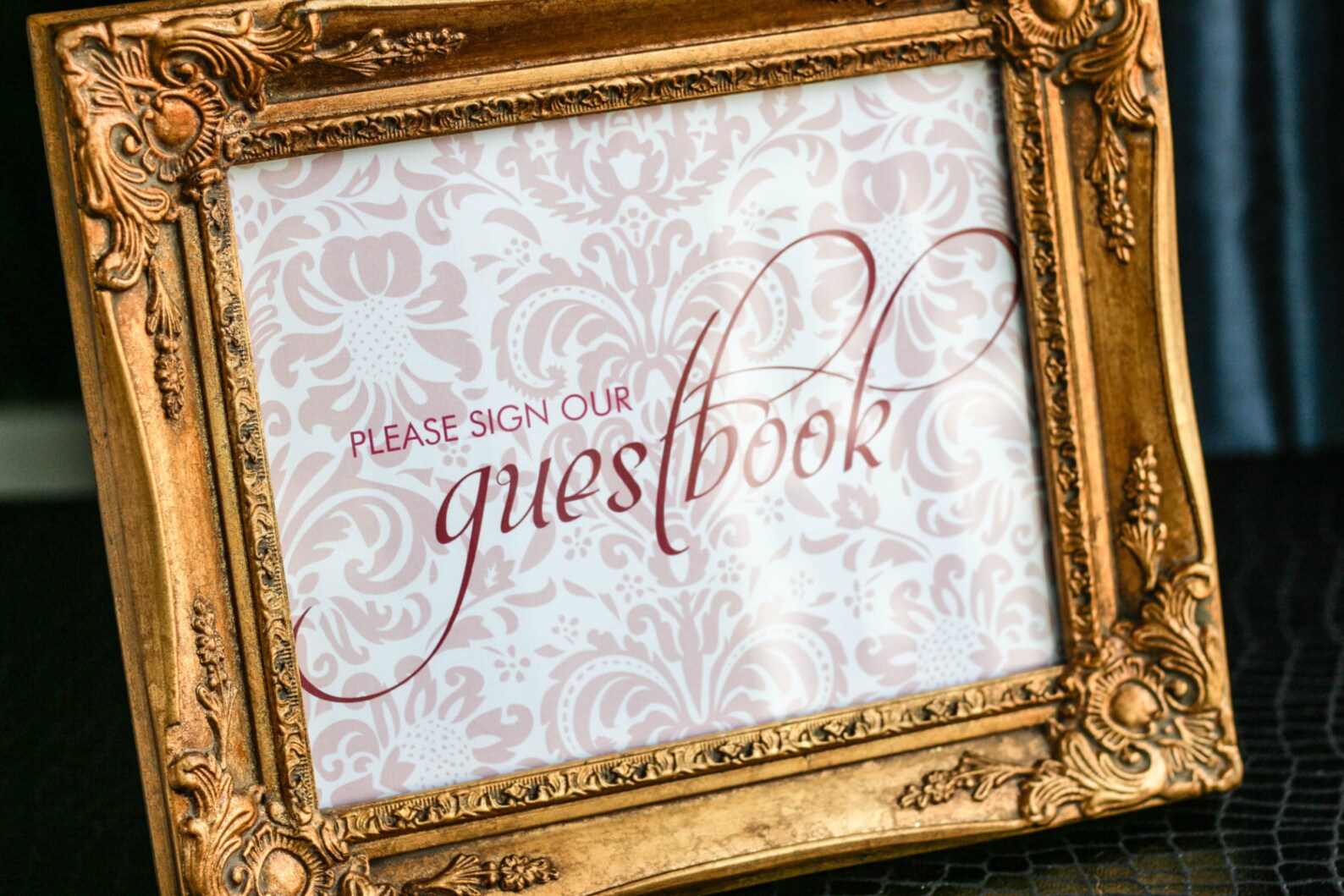 Custom Wedding Sign, Reception Signage, Wedding Guestbook Sign, Elegant ...