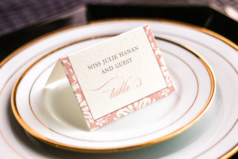 Wedding Placecards, Reception Seating, Event Place Cards, Dinner Party ...