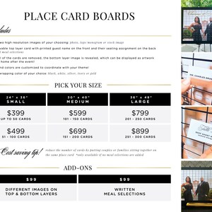Logo Seating Chart Ideas Business Event Place Cards Black - Etsy