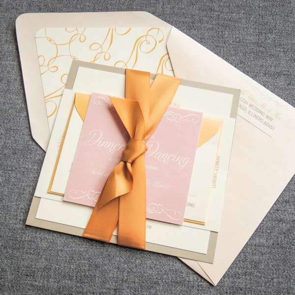 Layered Invitations - Etsy