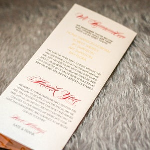Ceremony Programs, Folded Wedding Programs, Destination Wedding ...