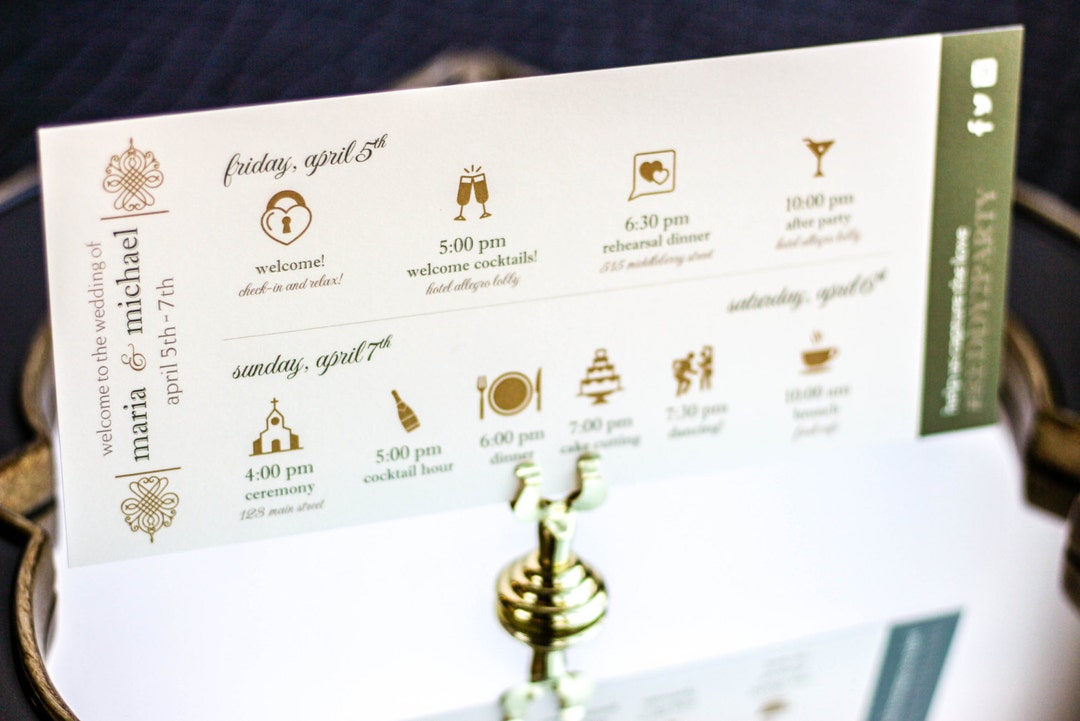 Rustic Wedding Stationery, Event Timeline, Welcome Bags Ideas, Day of ...