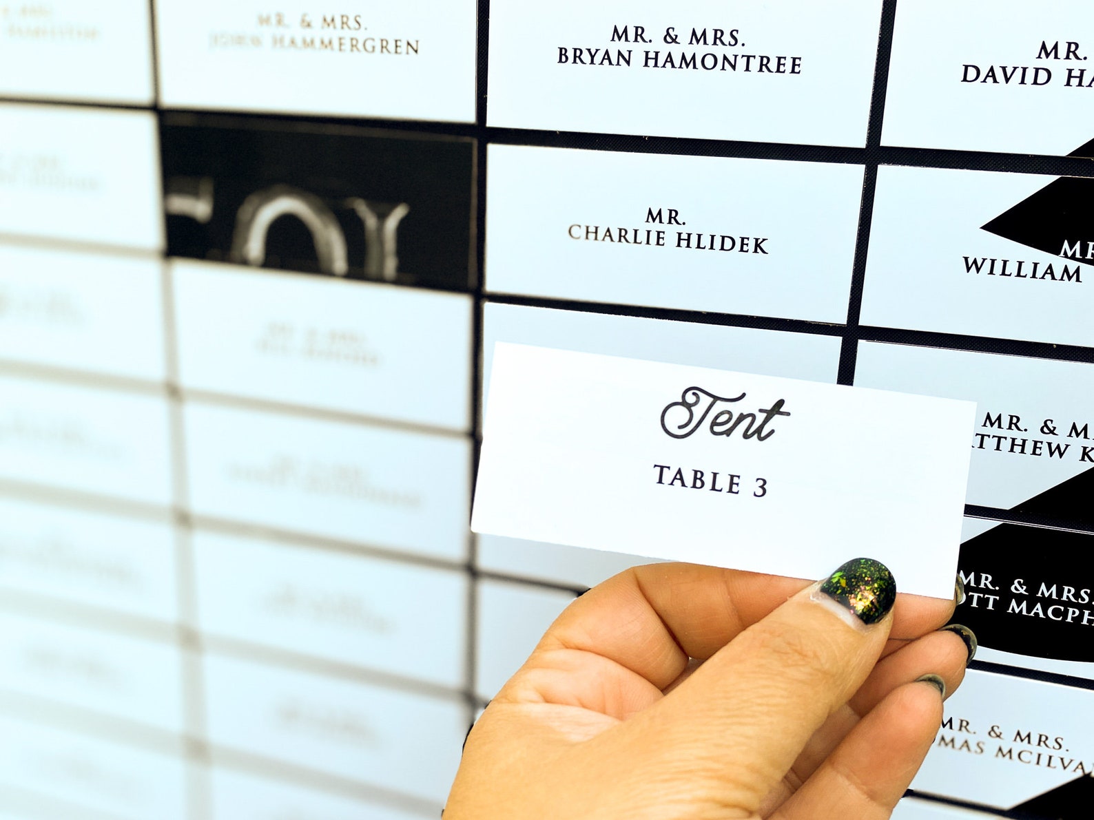 Logo Seating Chart Ideas Business Event Place Cards Black - Etsy