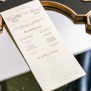 Vintage Wedding Programs, Mint and Grey Wedding Programs, Modern ...