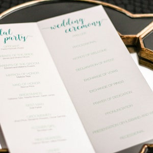 Special Event Booklet Program, Mitzvah Event Stationery, Whimsical ...