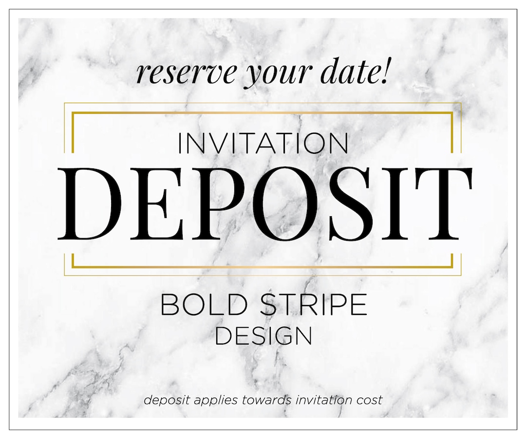 Modern Party Invitations, Simple Wedding Invitation Set, Printed ...