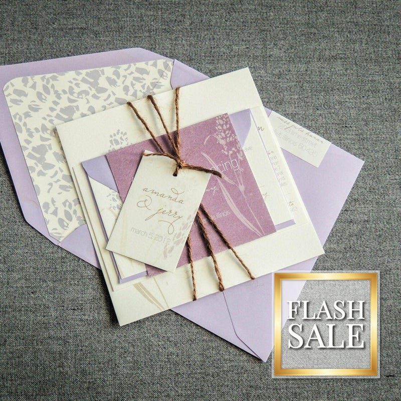 Twine Wedding Invitations - Etsy