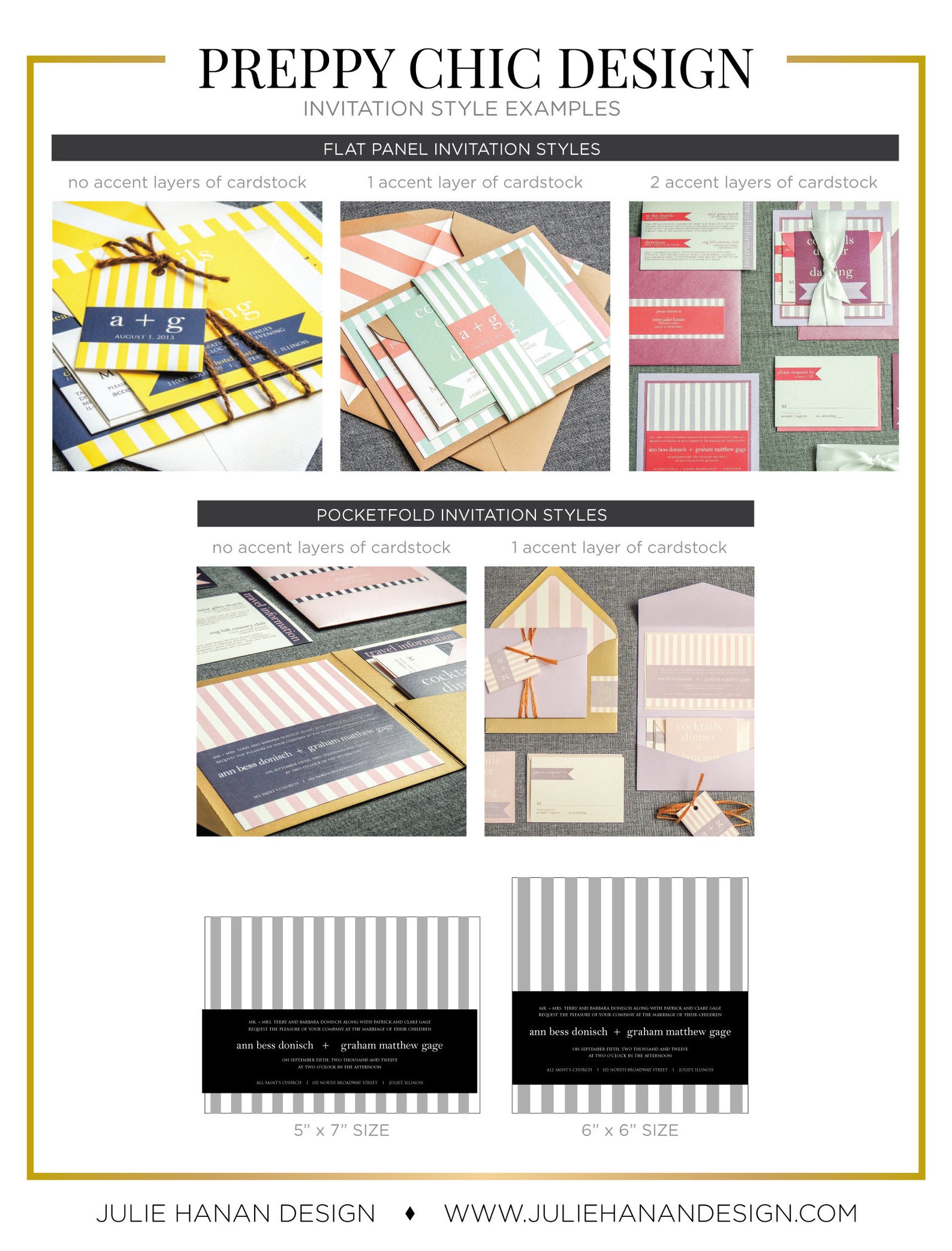 Preppy Wedding Invitations, Printed Wedding Invitations, Pink and ...