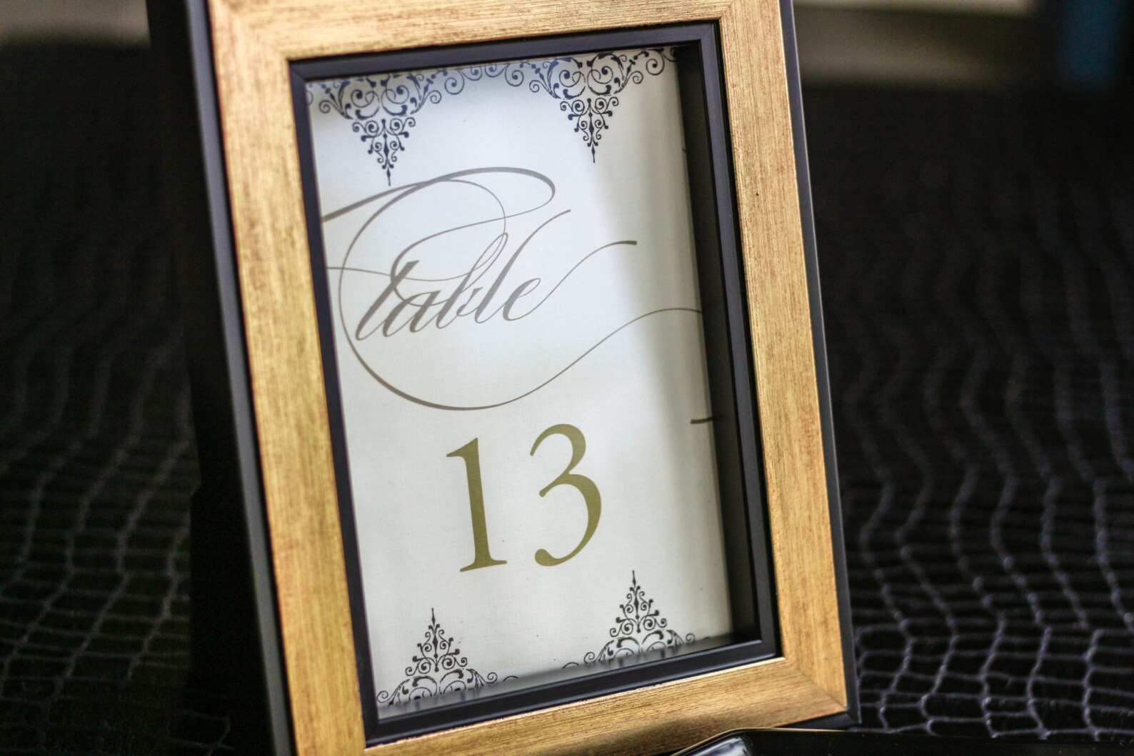 Wedding Table Numbers Reception Signage Elegant Table | Etsy
