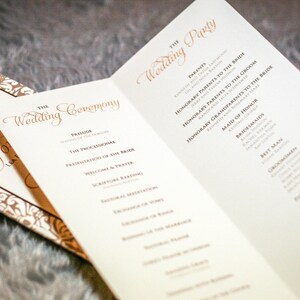 Damask Wedding Programs, Wedding Booklet Programs, Damask Wedding, Elegant Programs ...