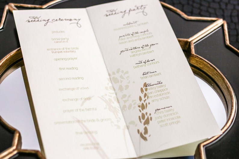 Rustic Wedding Programs, Ceremony Programs, Floral Wedding Ideas, Fall ...