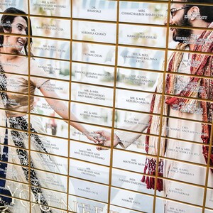 Exquisite Indian Wedding Seating Chart, Ethnic Reception Seating Board ...