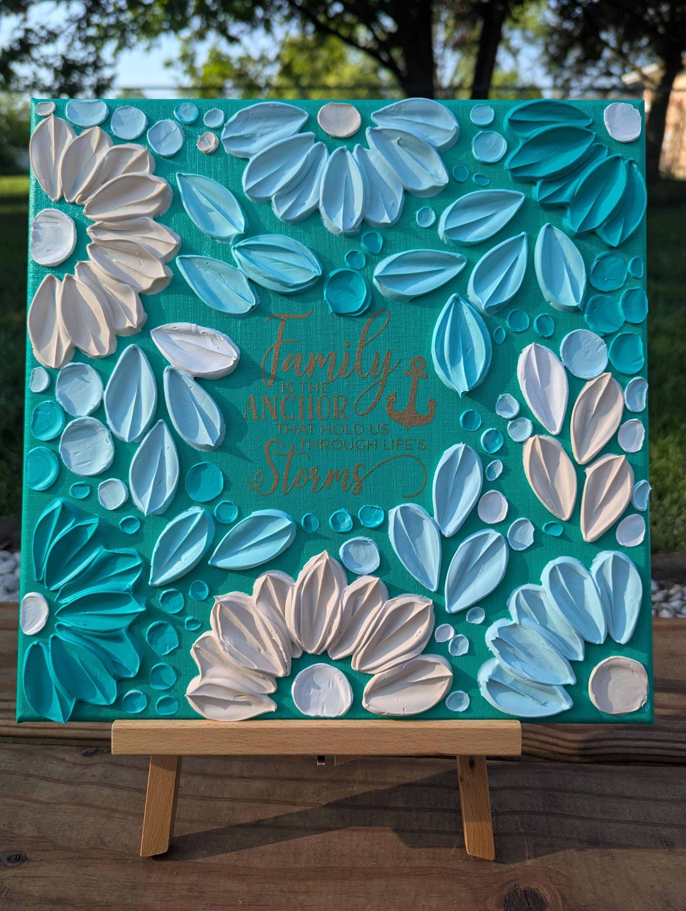 Family Quote Textured Canvas – “family is the Anchor That Hold Us ...
