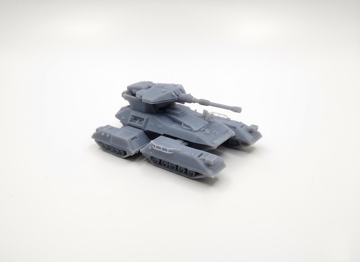Halo UNSC Scorpion Tank: 12K Resin Miniature, Wargaming Model (32mm ...