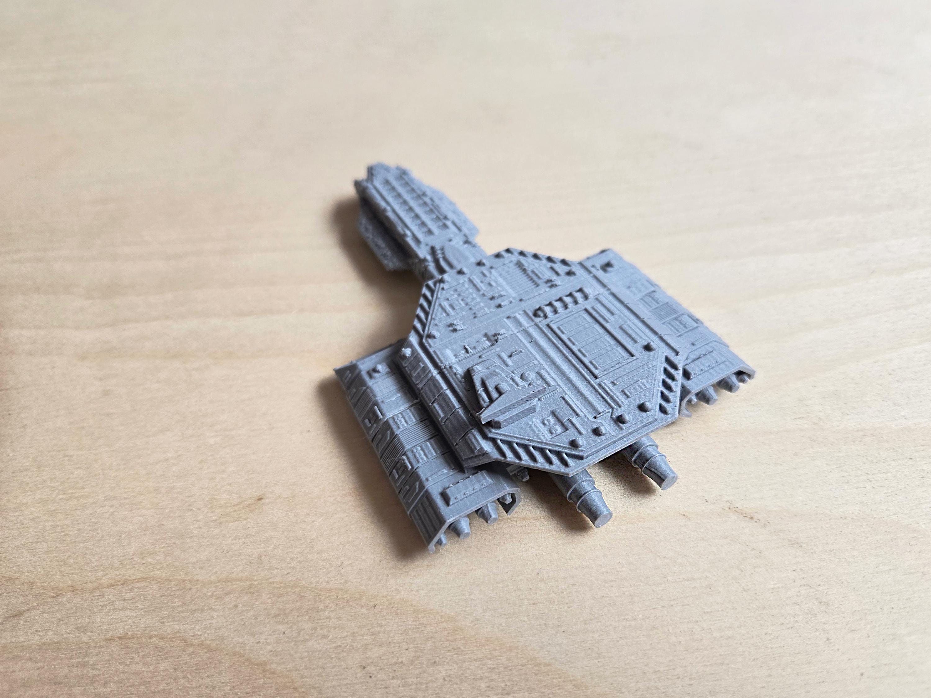 High Detail D - Class Star Cruiser Model | 3D Printed Sci-fi Spaceship ...
