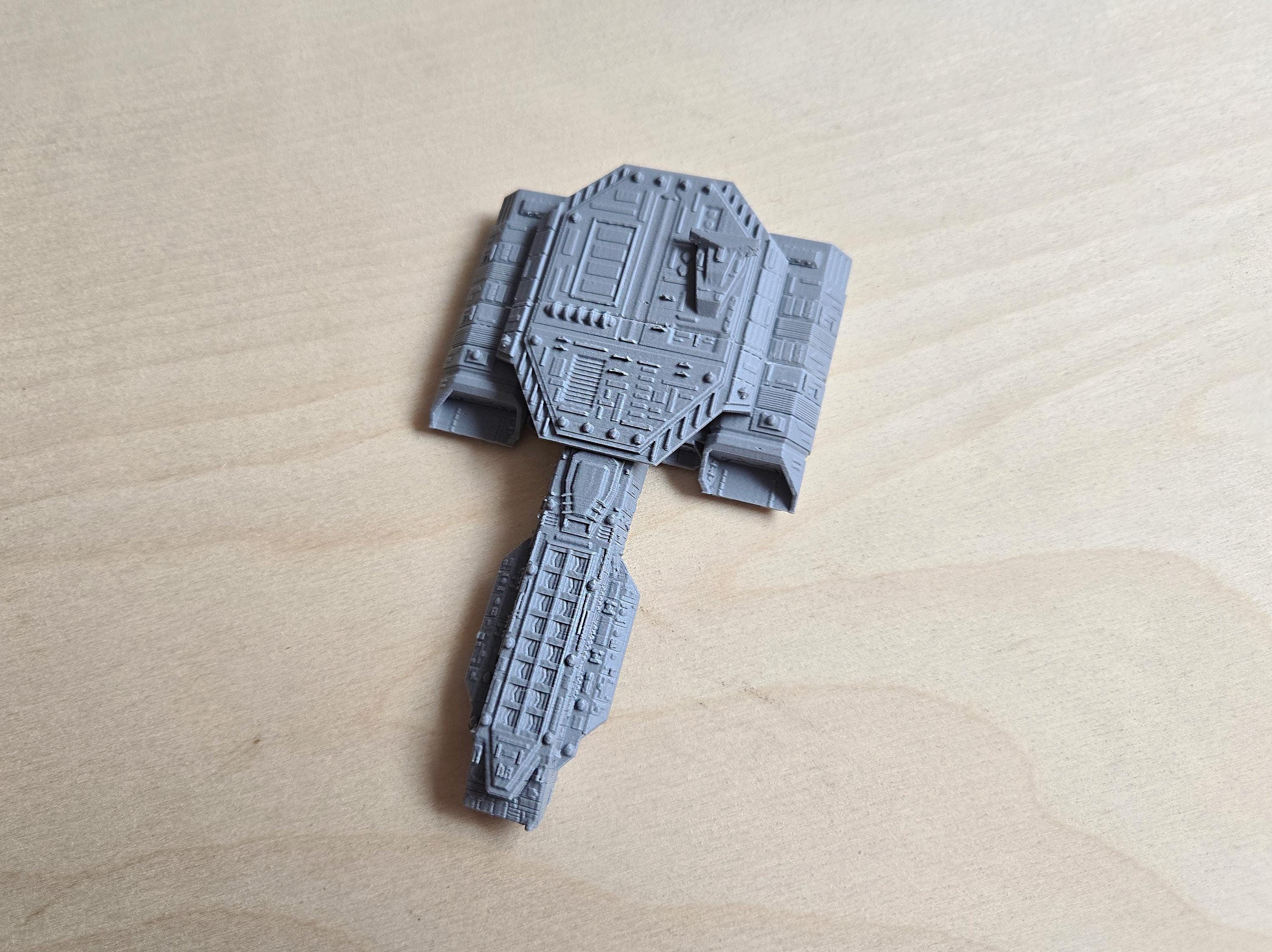 High Detail D - Class Star Cruiser Model | 3D Printed Sci-fi Spaceship ...