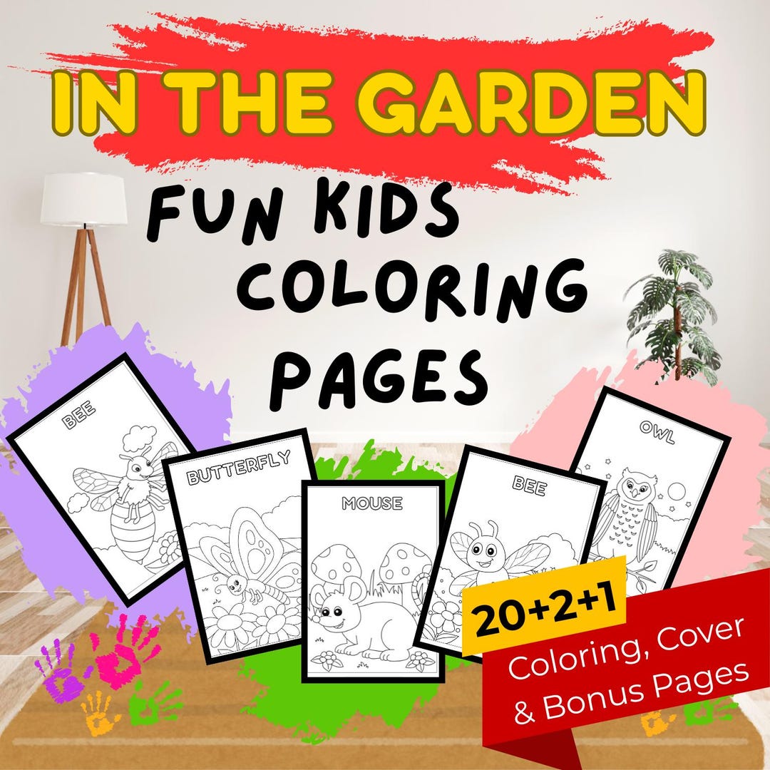 In the Garden | Printable Garden-themed Coloring Pages | Kids Coloring ...