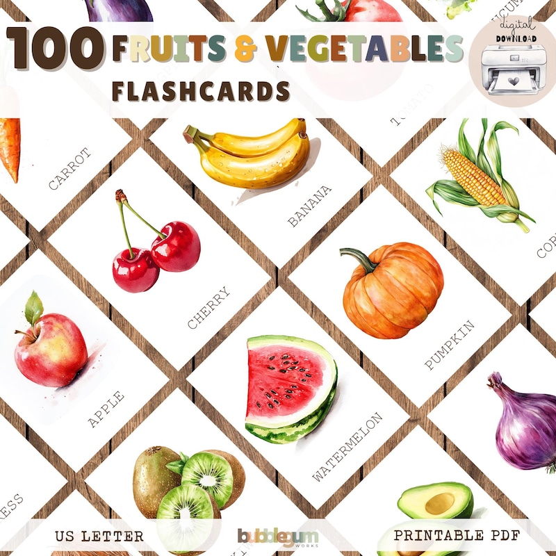 English Fruit and Veggie - Etsy