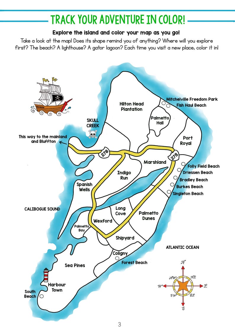 My Hilton Head Island Explorer Guide - Fun Puzzles, Games, Coloring ...