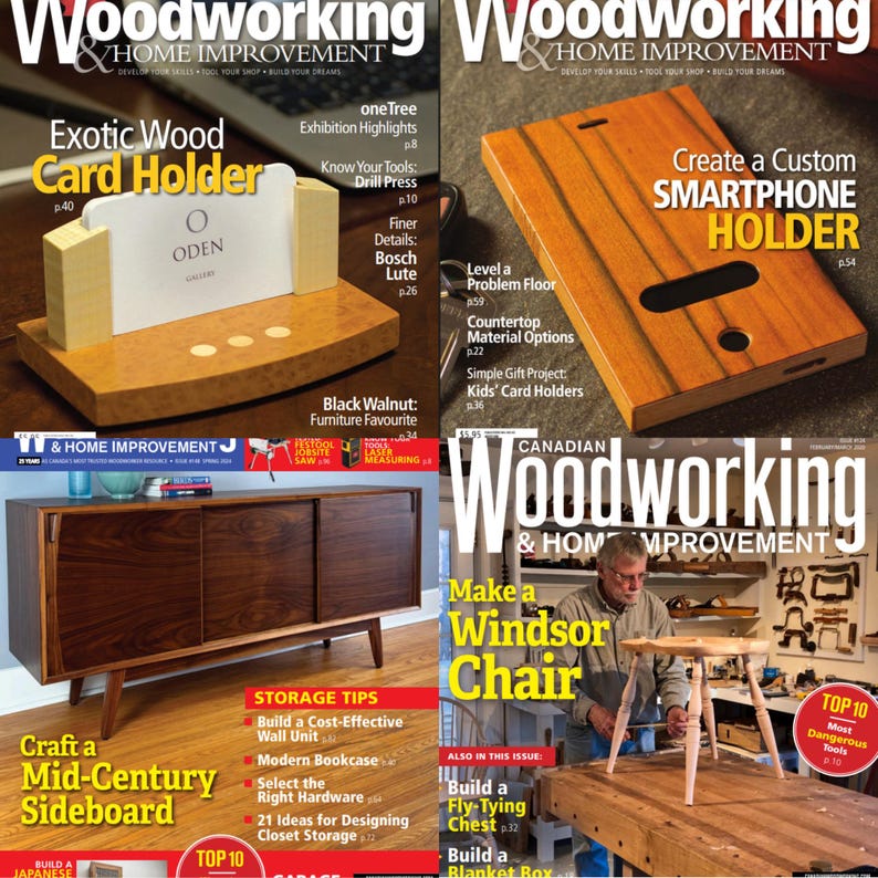Canadian Woodworking Magazine PDF Bundle, 45 Digital Issues ...