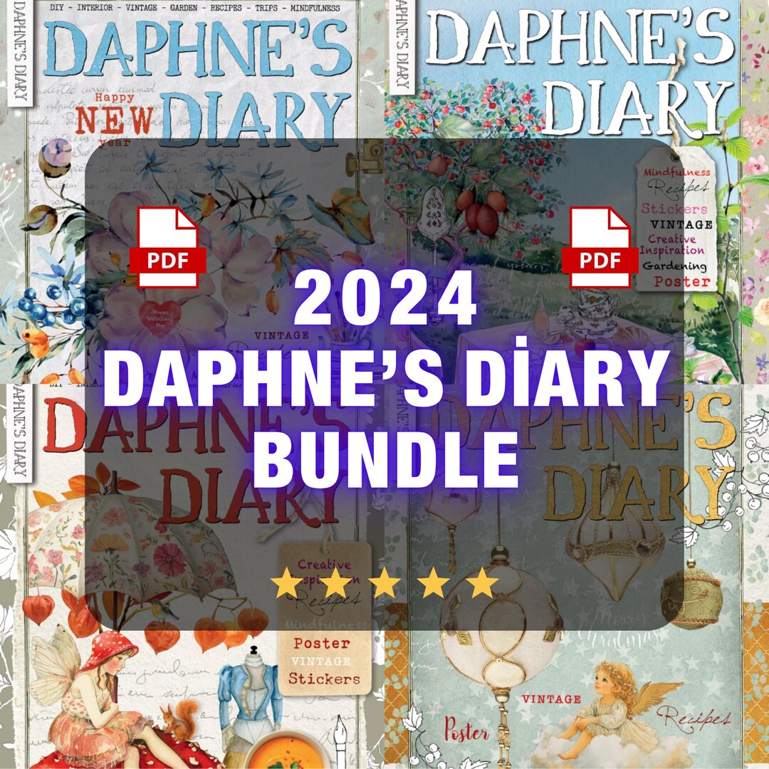 2024 Daphne's Diary Magazine PDF Bundle | Whimsical Digital Journals ...