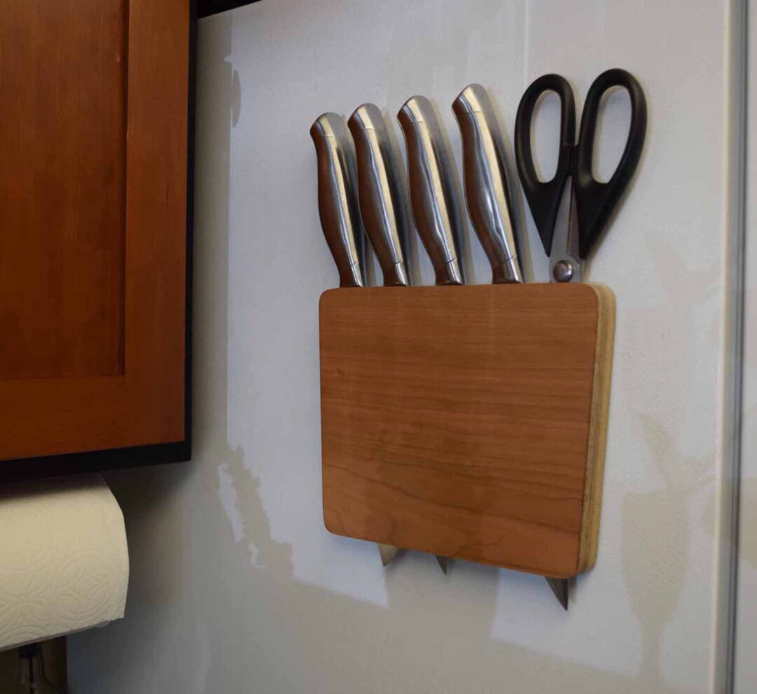 Hand Crafted Magnetic Knife Block: Keystone Mini, USA Made - Etsy