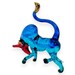 Tiny 2" L Blue Bull Figurines Cow Miniature Blown Glass Bulls Figures ...