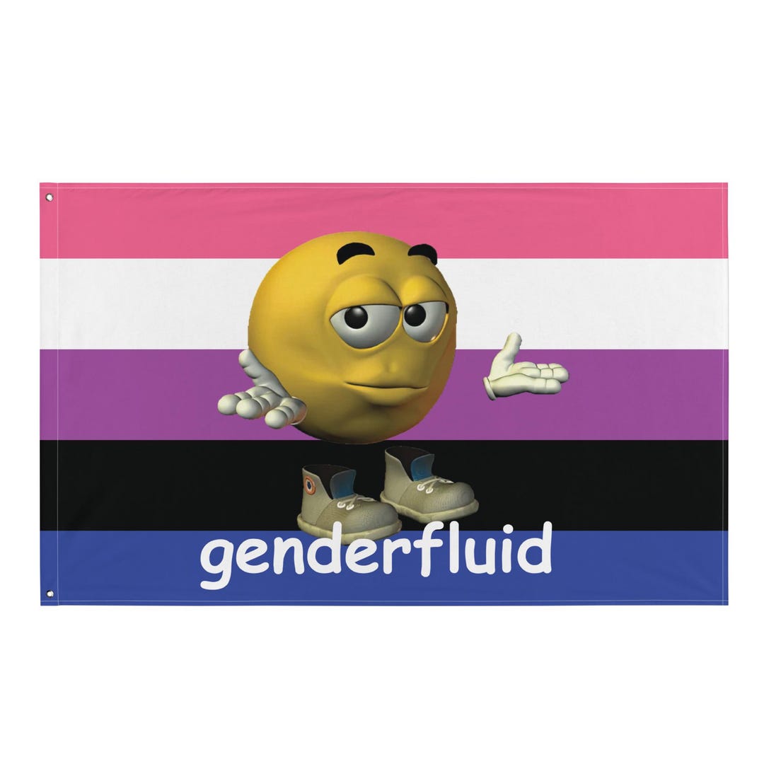 Genderfluid Flag | Funny Meme Flag for Festival, Dorm Room, Decor, Gift ...