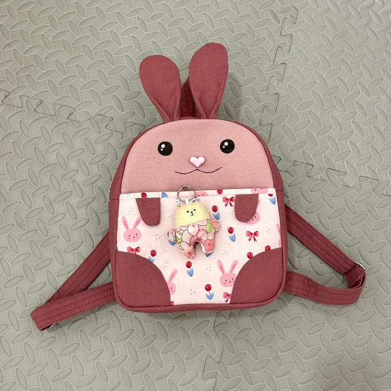 Handmade Bunny Backpack – Cute Toddler Travel Bag, Personalized Gift - Etsy