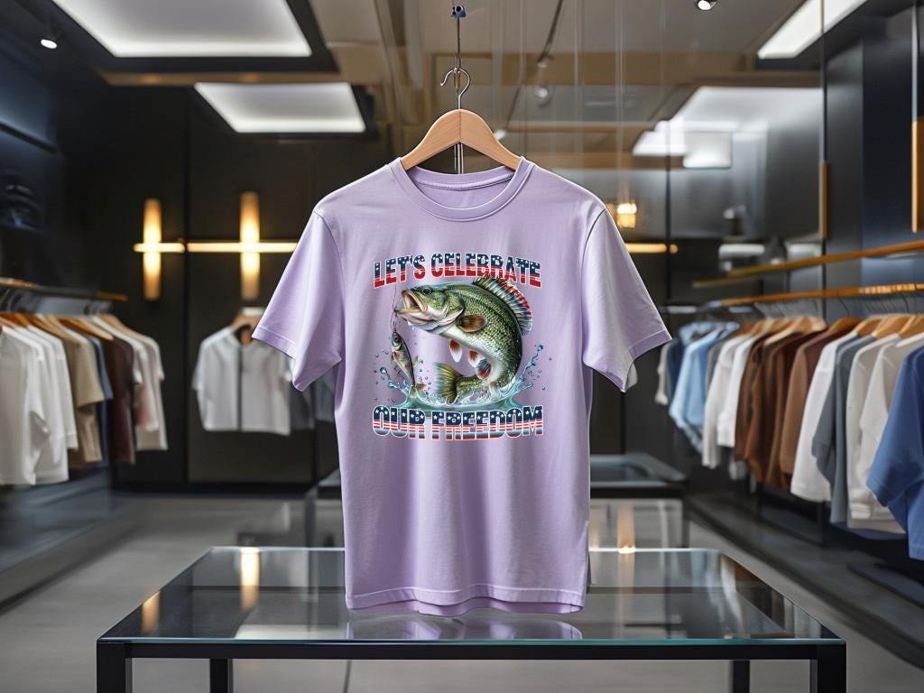 Let's Celebrate Our Freedom (bass Fishing) - Etsy