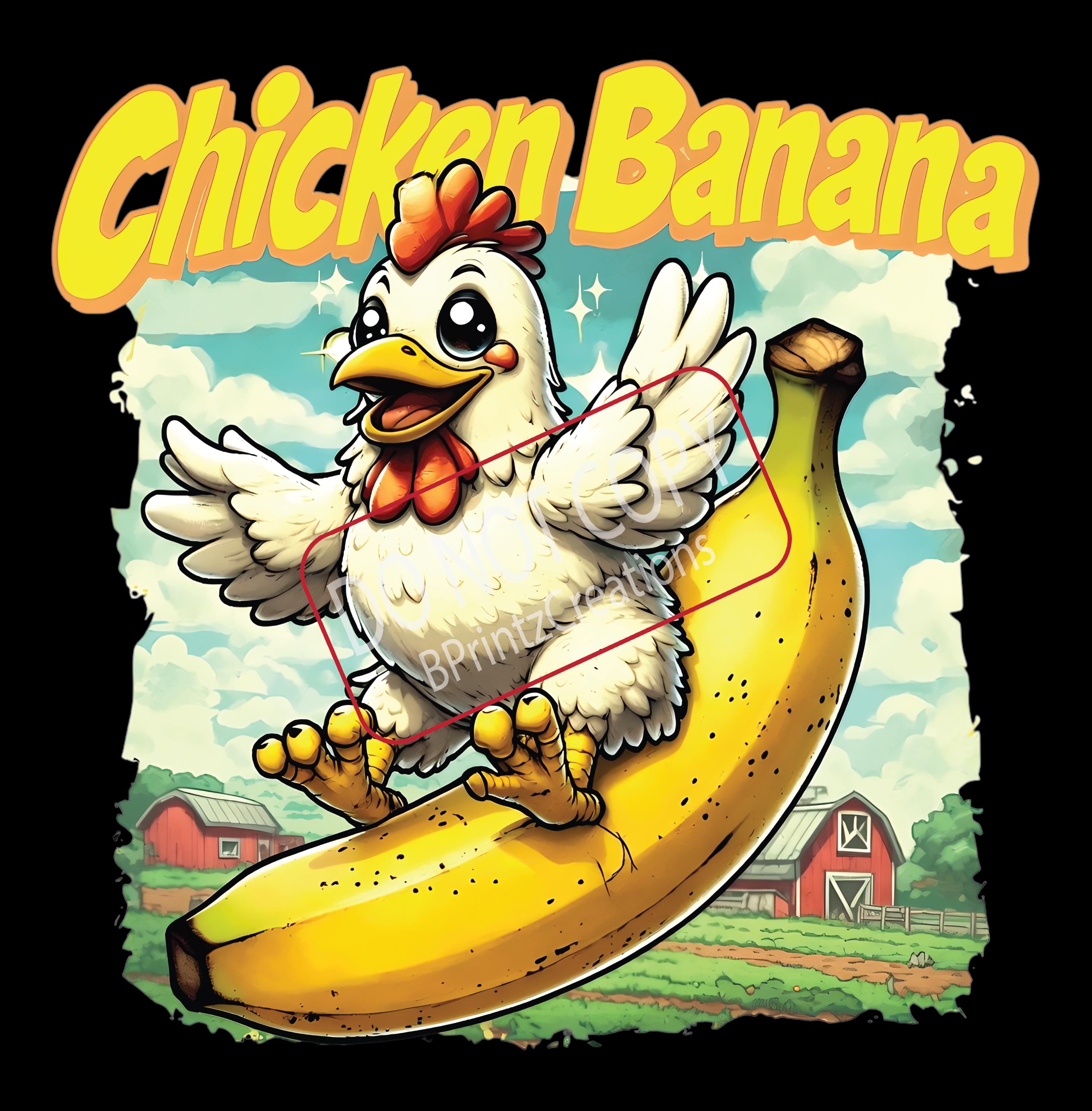 Chicken Banana 3 - Etsy