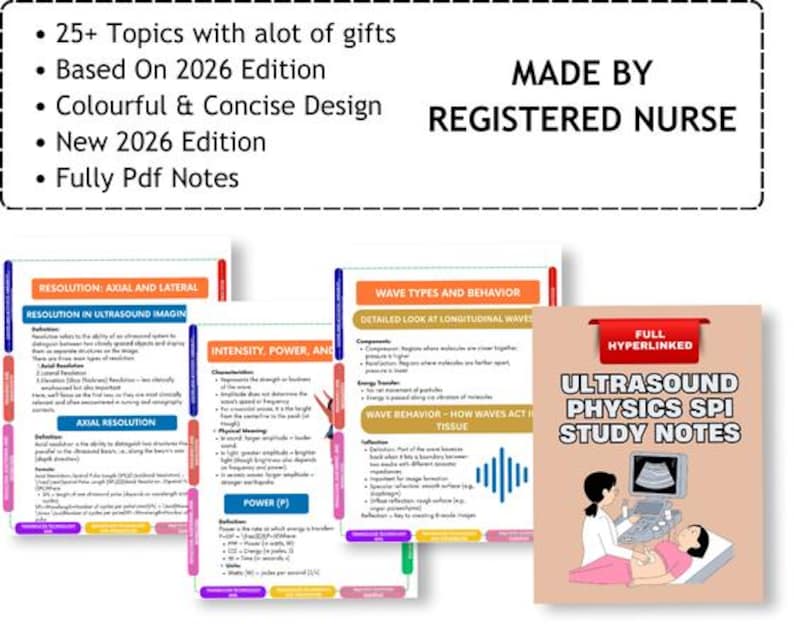 Ultrasound Study Mega Bundle | SPI Exam Prep (PDF) - Etsy