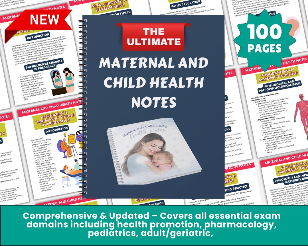 OB Maternity Nursing Notes: Maternal Child Health Study Guide (digital ...