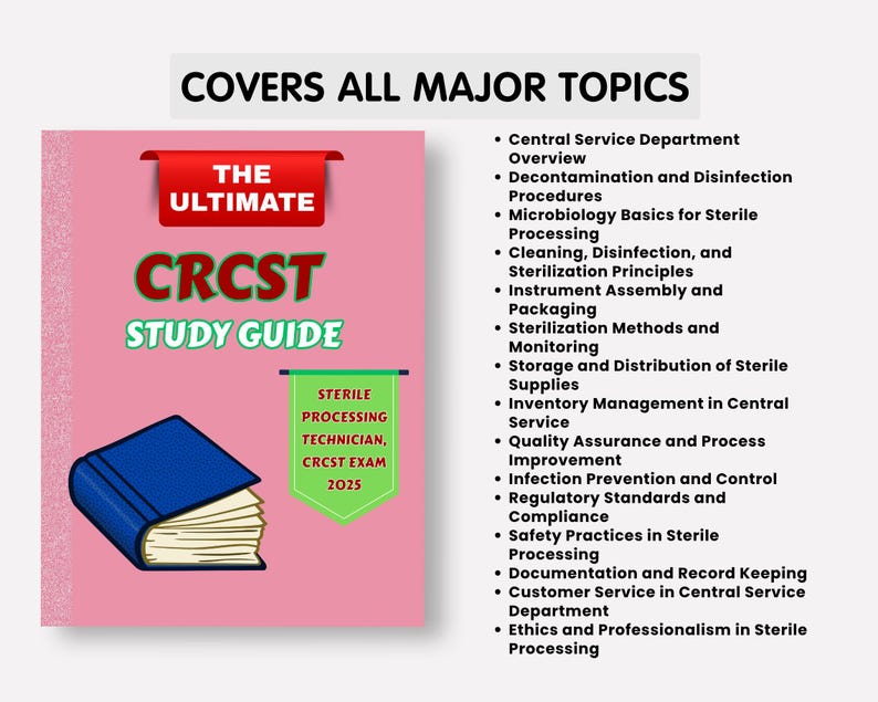 Crcst Sterile Processing Study Guide 2026 | 9th Edition Exam Prep ...