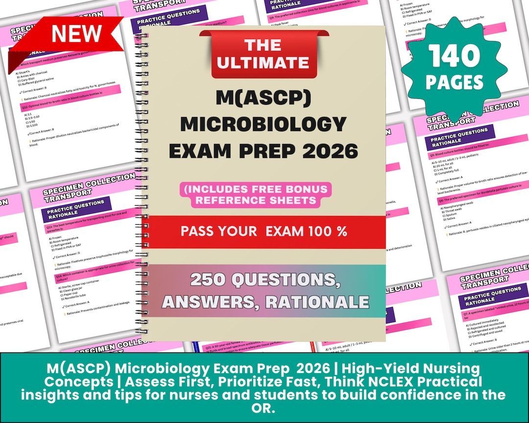 M(ASCP) Microbiology Exam Prep 2026: Complete Study Guide for ...