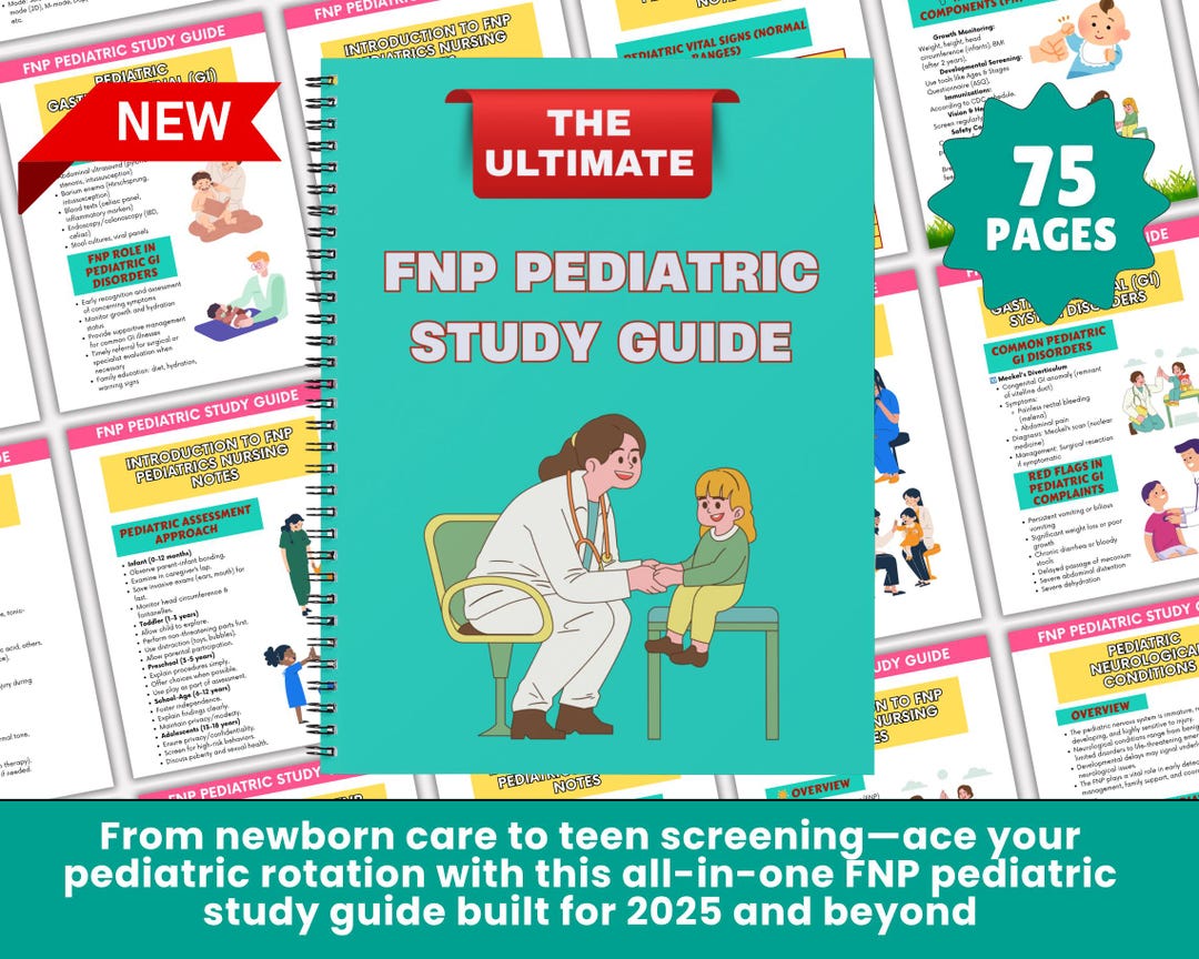 FNP Pediatric Study Guide: Nurse Practitioner Exam Prep - 2025 Edition ...