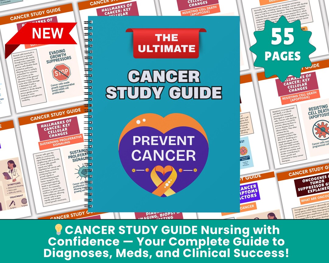 Oncology Pharmacology Cheat Sheet: Cancer Nursing Study Guide (2025 ...